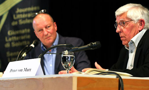 Peter von Matt und Roger de Weck im Gespräch